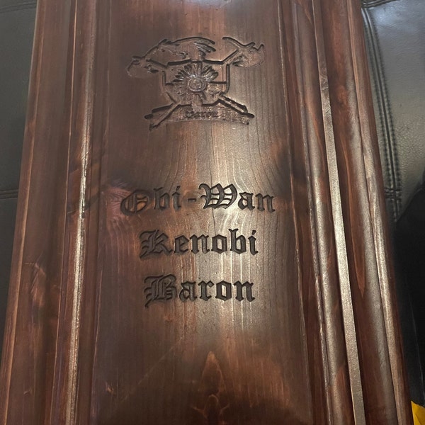 12 X 24 Pet Casket & Memory Chest Custom Pet Funeral Box, Pet Coffin ...