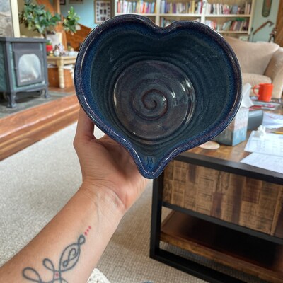 Heart Bowl, Ceramic Heart Bowl, Heart Shaped Bowl, Valentine's Day Gift ...