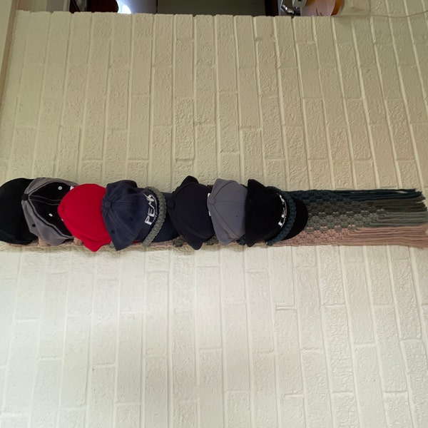 Macrame Baseball Cap Hanger PDF Pattern Tutorial With Knot Guide ...