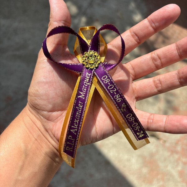 100pcs-36pcs-48pcs Memorial Ribbons, Recuerdos Para Funeral ...