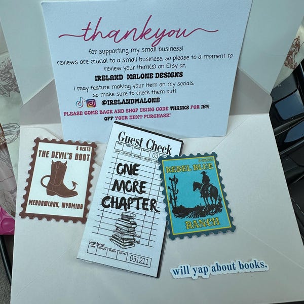 Book Postage Stamp Design Pack of 16 | Booktok | Kindle Stickers ...