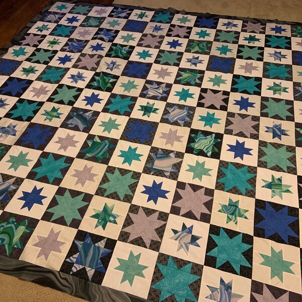 UPDATED - More Sizes! - on Point Easy and Quick Quilt Pattern PDF ...
