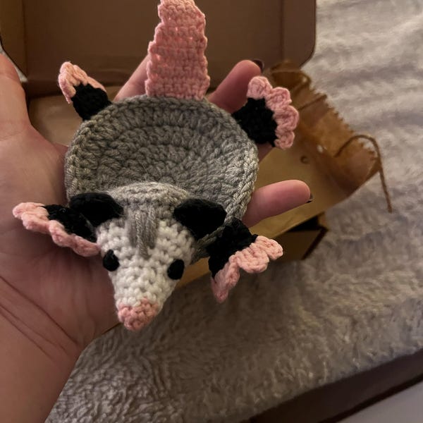 Opossum Plush, Cup Holder Coaster, Table Stand, Cute Coaster Possum ...