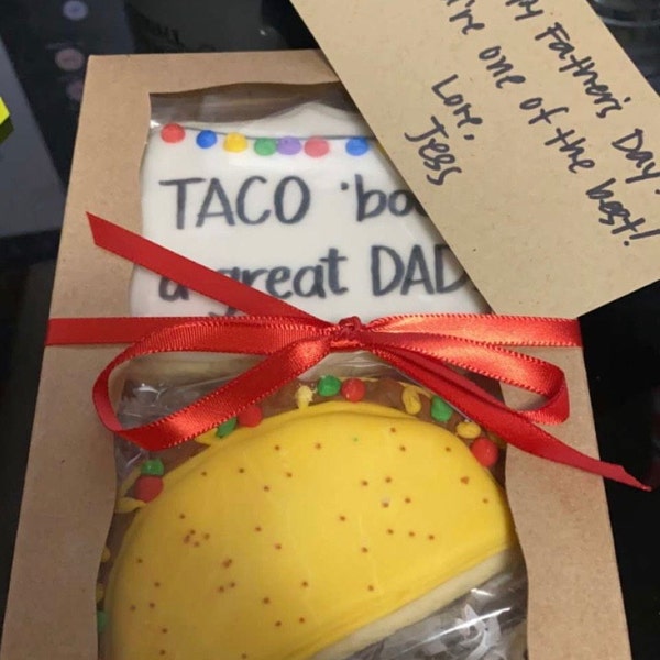 Taco 'bout a Great Dad Father's Day Sugar Cookies - Etsy