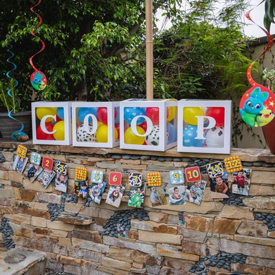 Pastel Alphabet Block Birthday Banner ABC Birthday Banner ABC Block ...