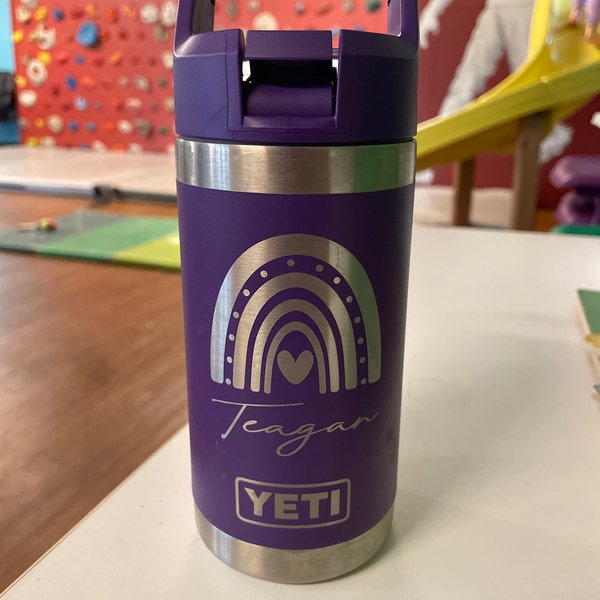 Personalized Yeti Jr Rambler Tumbler | Sippy Cup | Insulated Kid ...