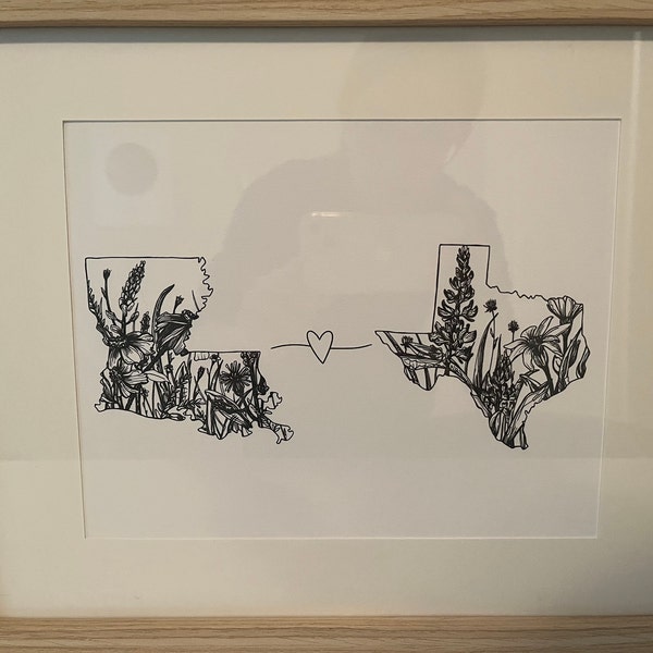 Digital Download: Long Distance Art, Long Distance Gift large Heart ...