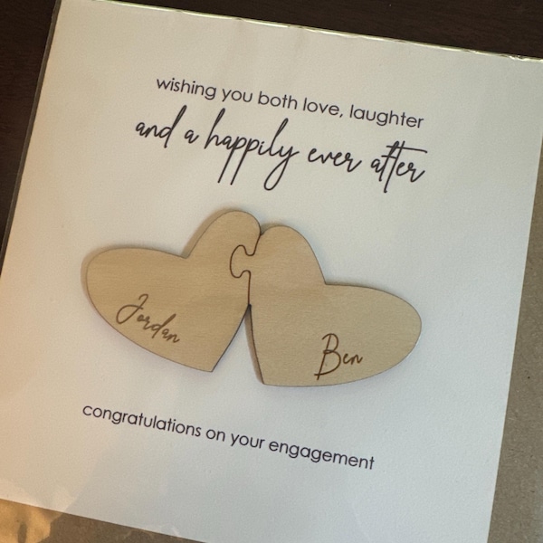 Personalised Engagement Card, Anniversary Card. - Etsy