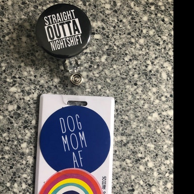 Night Shift Badge Reel Straight Outta Night Shift Badge Reel - Etsy