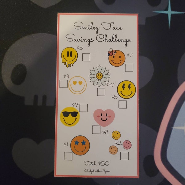 Mini Smiley Face Savings Challenge - Etsy