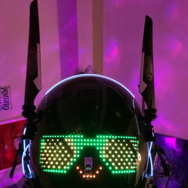 Bluetooth Cyberpunk Mask - Futuristic Mask -cyberpunk Helmet-tech Mask ...