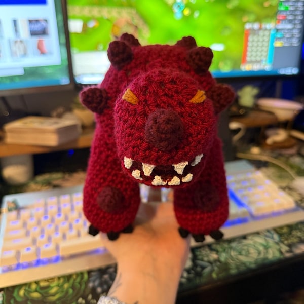 OSRS Tz-tok-jad Amigurumi - Crochet Pattern - Etsy