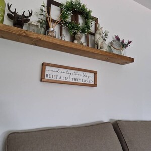 Love You,bye Farmhouse Style Modern Sign Rustic Present gift UK Quote ...