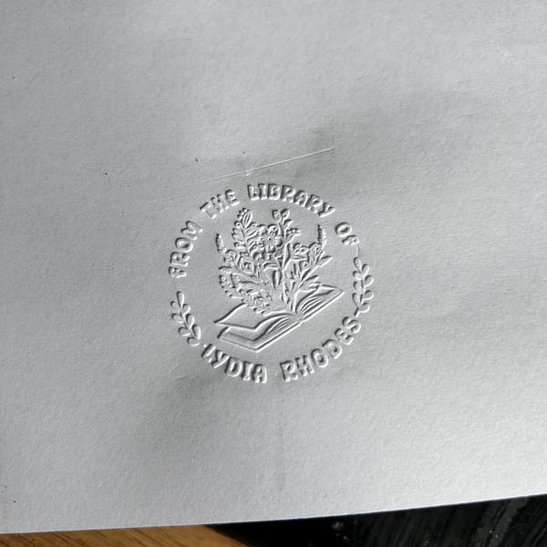Book Embosser Personalized, Custom Book Embosser, Personalized Library ...
