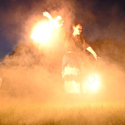 Fire Spider Fans Kevlar Wick, Belly Dance Fans, Tech Fan, Fire Spinning ...