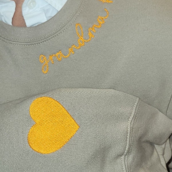 CUSTOM EMBROIDERED CREW + Custom Embroidered Crew Neck Sweatshirt - Etsy