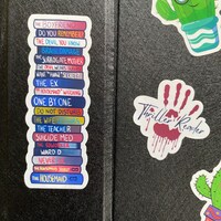 Thriller Book Sticker, Small Gifts, Gifts for Book Lovers, Thriller ...