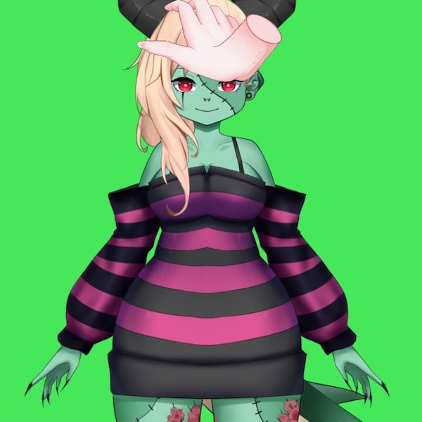 Animated Headpat and Bonk | Vtuber Asset - Etsy