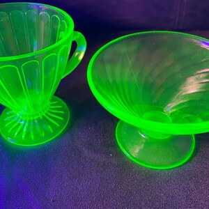 Mini Uranium Burmese Glass Multicolor Swirl Hemingway Insulator Glows ...