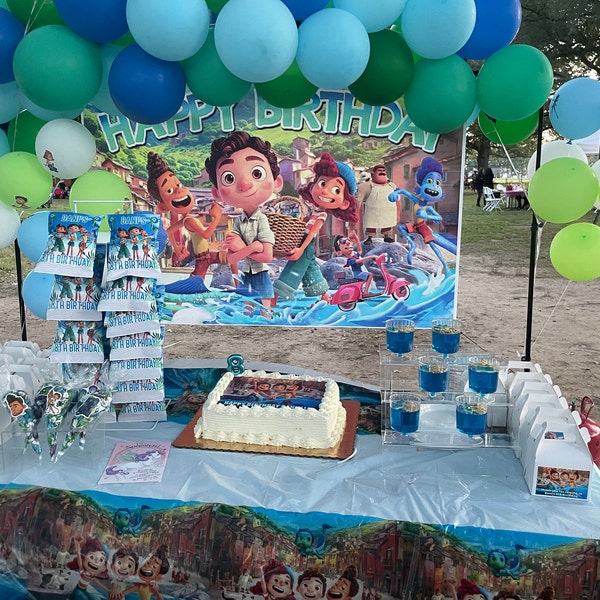 Luca Birthday Party Chip Bags, Luca, Luca Theme, Luca Party, Luca Luca ...