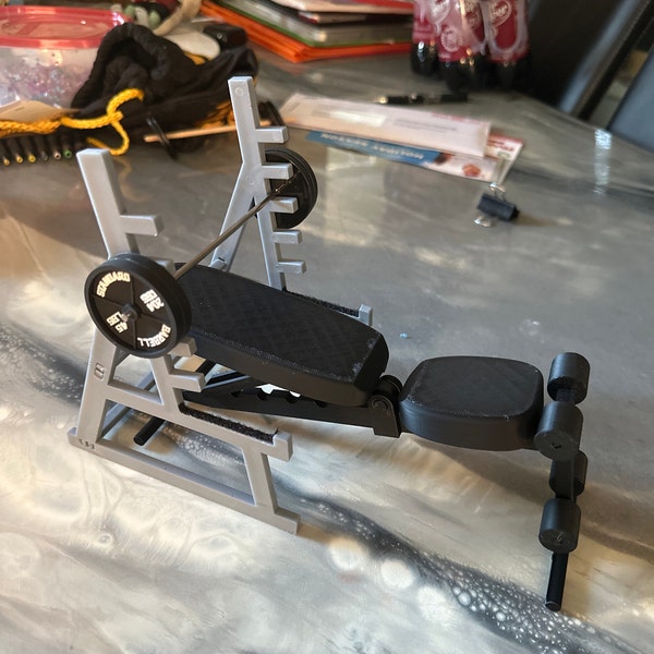 1:6 Adjustable Weight Bench 3D Printed Miniature - Etsy
