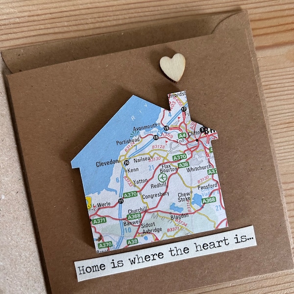 Handmade New Home Card - Etsy UK