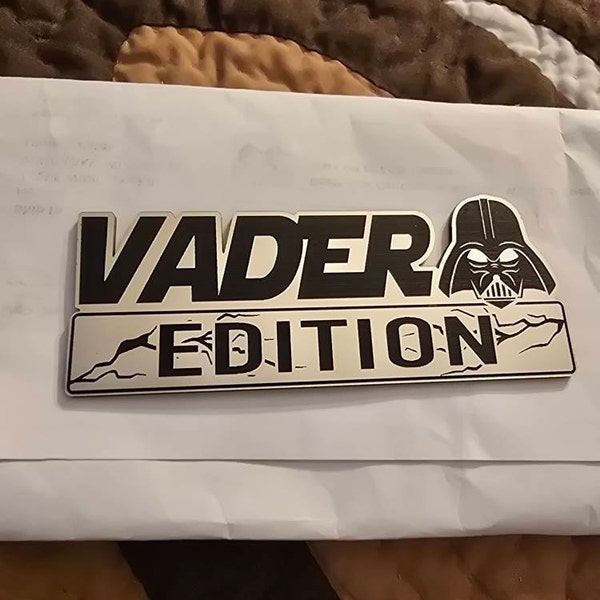 Custom Engraved Car Name Emblem Badge - Black With Gray- Customized ...