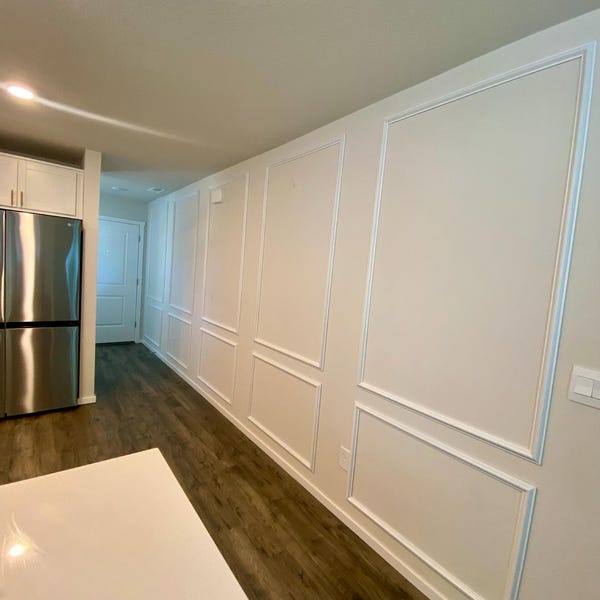 Wainscoting Paneling Kit -easy-to-install- 3 Upper Rectangles and 3 ...