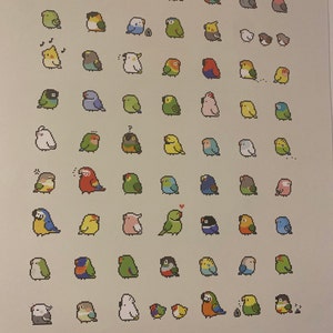 8-bit Birbs Poster - Etsy