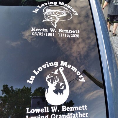 In Loving Memory Decals, Vinyl Car Decal, in Loving Memory Car Decal/in ...