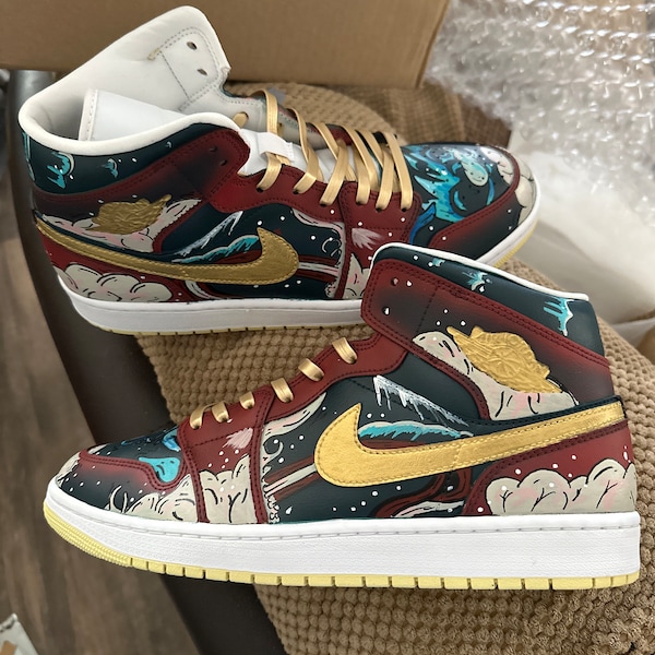 Custom Japanese Style Artwork Themed Jordan 1 (can Make However You'd ...