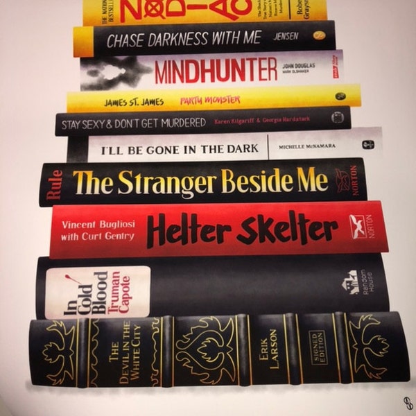 Wizard School Textbooks Book Stack Poster | Book Lovers Wall Art ...