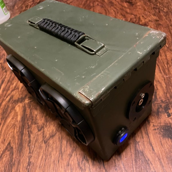 MAX POWER Bluetooth Ammo Can Boombox. Completely Assembled 50W+50W ...