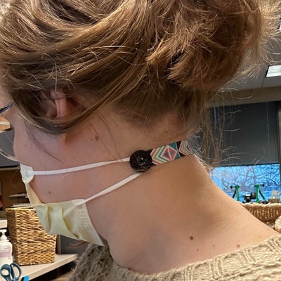 Ear Savers for Face Masks, Elastic Face Mask Extensions With Button for ...