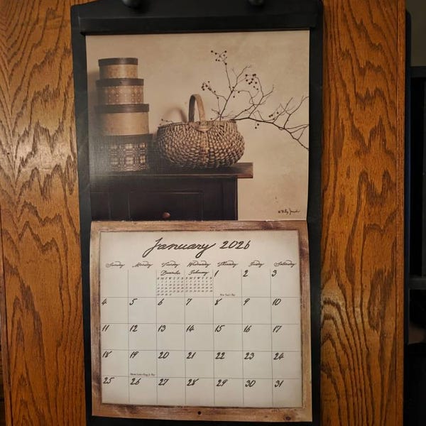 Calendar Holder With Pen/pencil Tray - Etsy