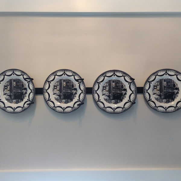 Plate Hanger Four Three or Two Plates Vertical Custom Sized Iron ...