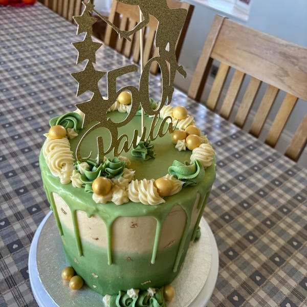 49th Birthday Cake Topper Personalised Custom Happy Party Any Name ...