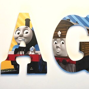 Thomas the Tank Engine Wooden Letters Boy or Girl Bedroom | Etsy