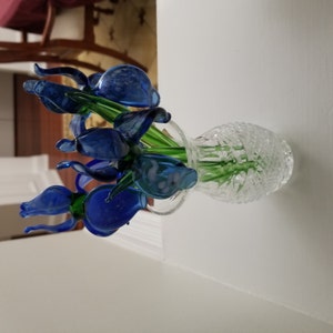 Gorgous Glass Roses, Hand Blown Glass Roses Flowers, Hand Blown Spring ...