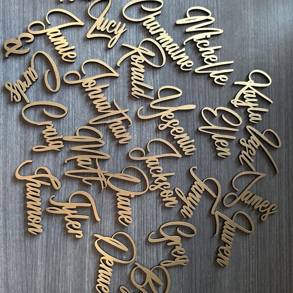 Modern Wedding Name Plate Setting Acrylic Wedding Name Place Card ...