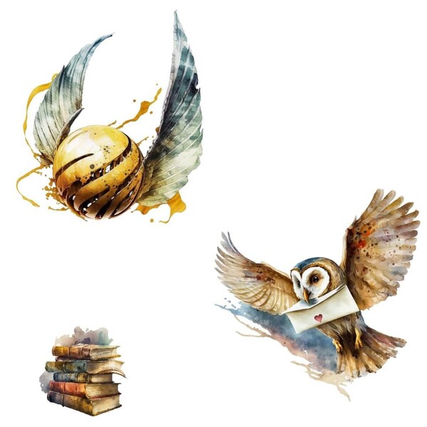 Magic School Bundle. Halloween Clipart, Witch and Wizard Png. Wands ...