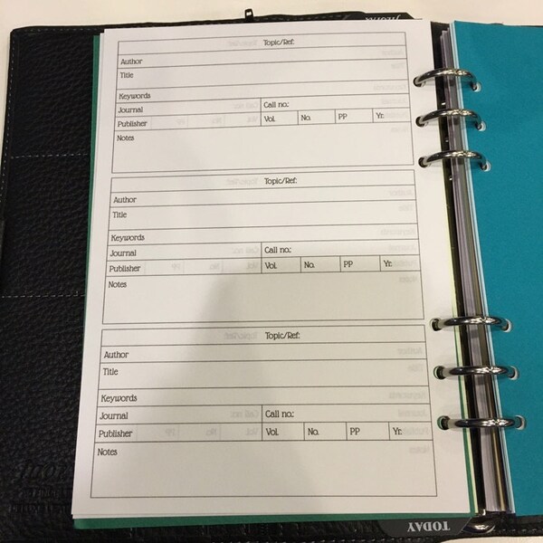 Traveler's Notebook B6 Daily Health & Fitness Insert Printable - Etsy