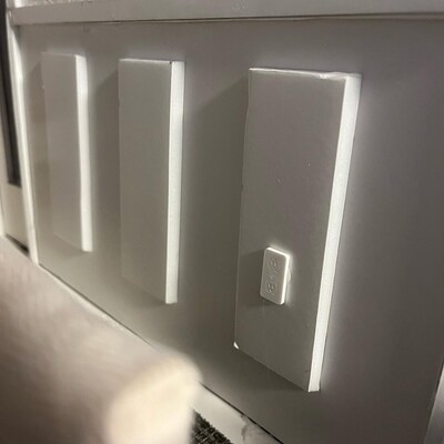 Miniature Power Outlet and Light Switches 6pc 1:12, Dollhouse Furniture ...