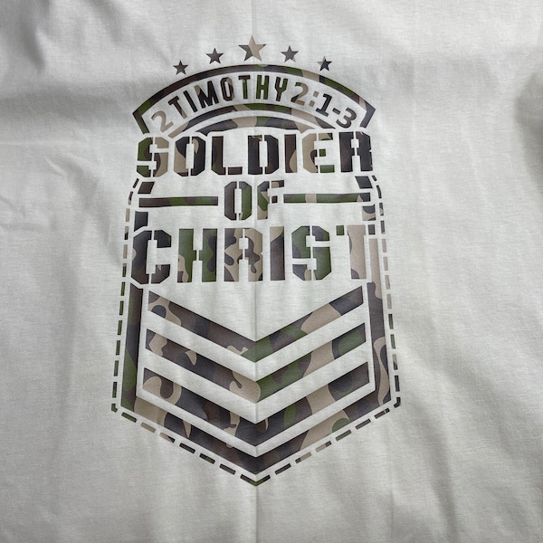 Soldier of Christ Svg, 2 Timothy 2:1-3 Svg, Christian Shirt Svg ...