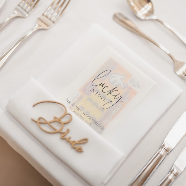 Scratch Card Holder Wedding Favour Packets Lucky in Love - 100% ...