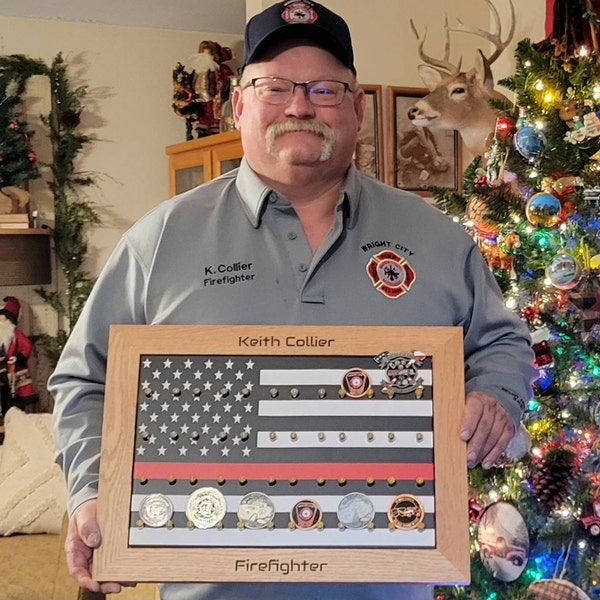 40 CT EMT Challenge Coin Holder, Display to Showcase Their Achievements ...