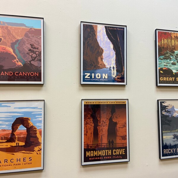 Grand Canyon River View National Park Travel Poster by Anderson Design ...