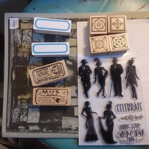 Retro Frame Stamp Message Board Card Makingdiary - Etsy