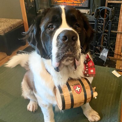 Saint Bernard Barrel With Decal and Engraving - Etsy