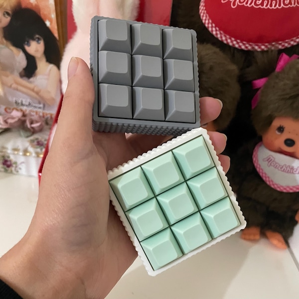 Mechanical Switch Clicky Fidget - Pastel Rainbow Th W/ Strap Keyboard ...